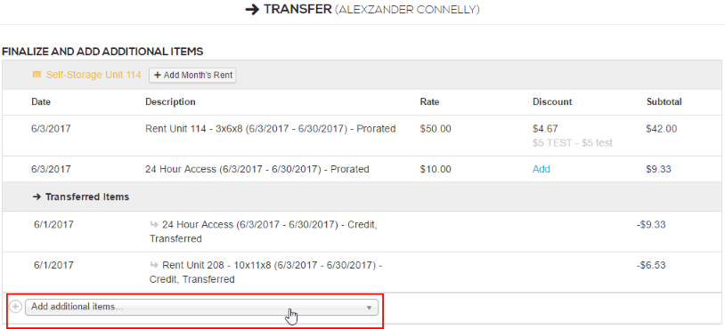 Adding Fees – storEDGE