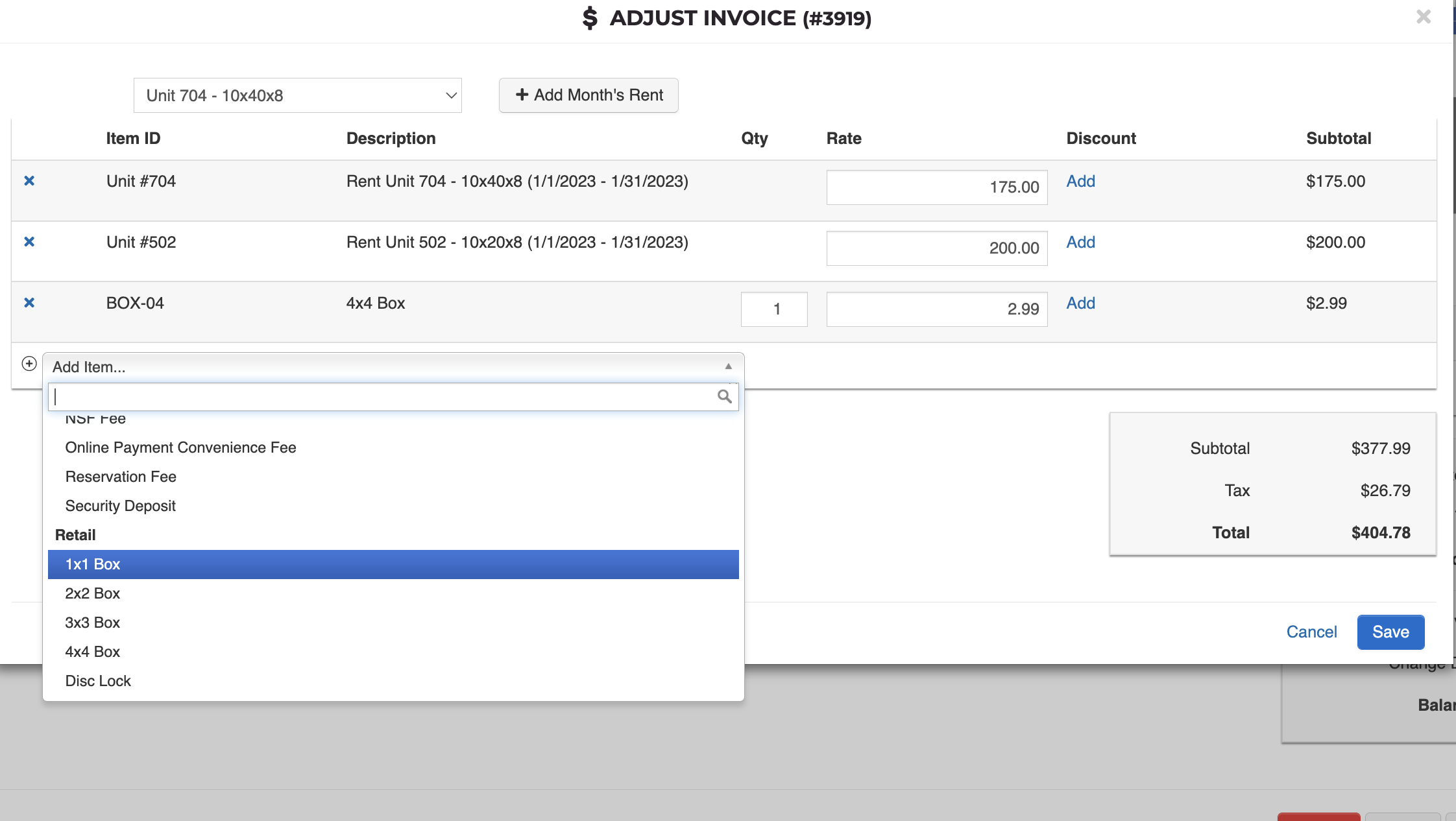 Tenant Profile – storEDGE