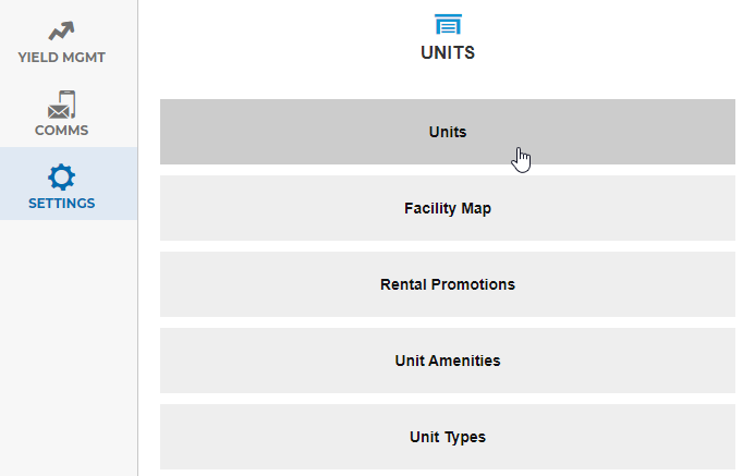 Unit Settings – Storable EDGE Help Center