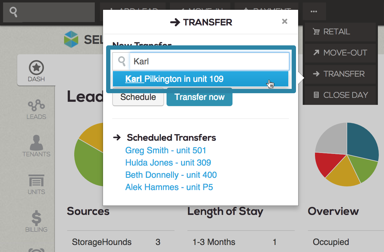 Unit Transfers – storEDGE