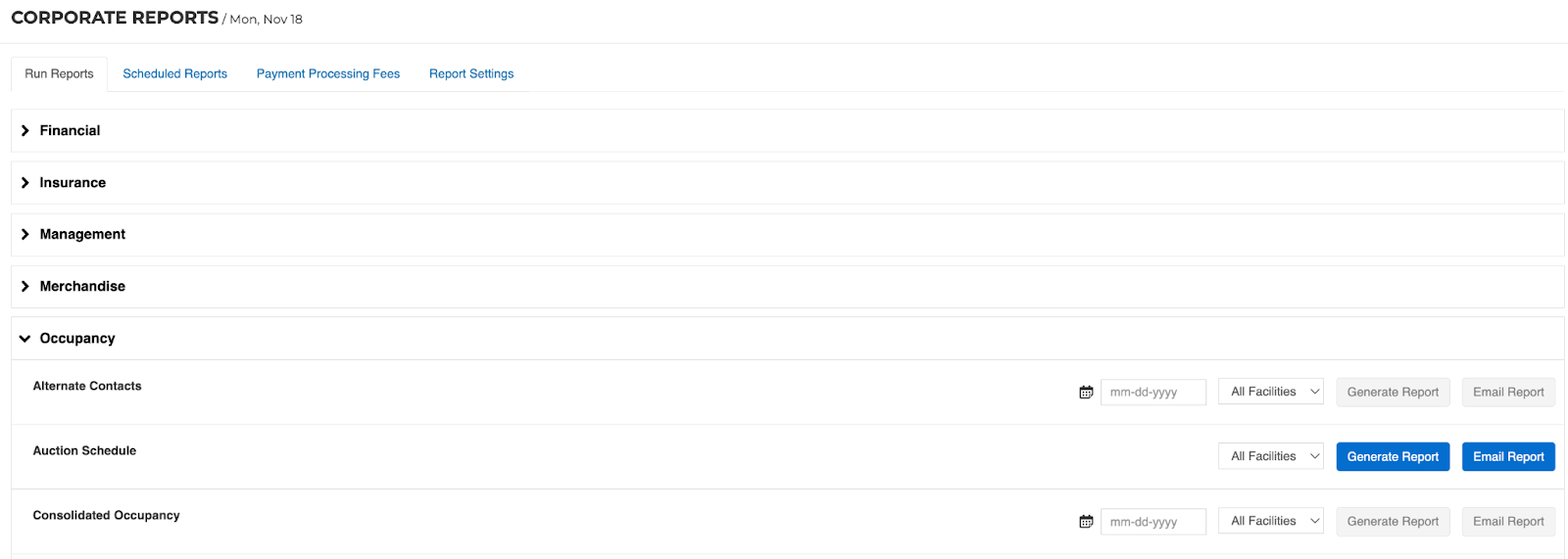 Consolidated Occupancy Report – Storable EDGE Help Center