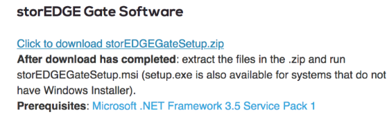 Gate Integration – storEDGE