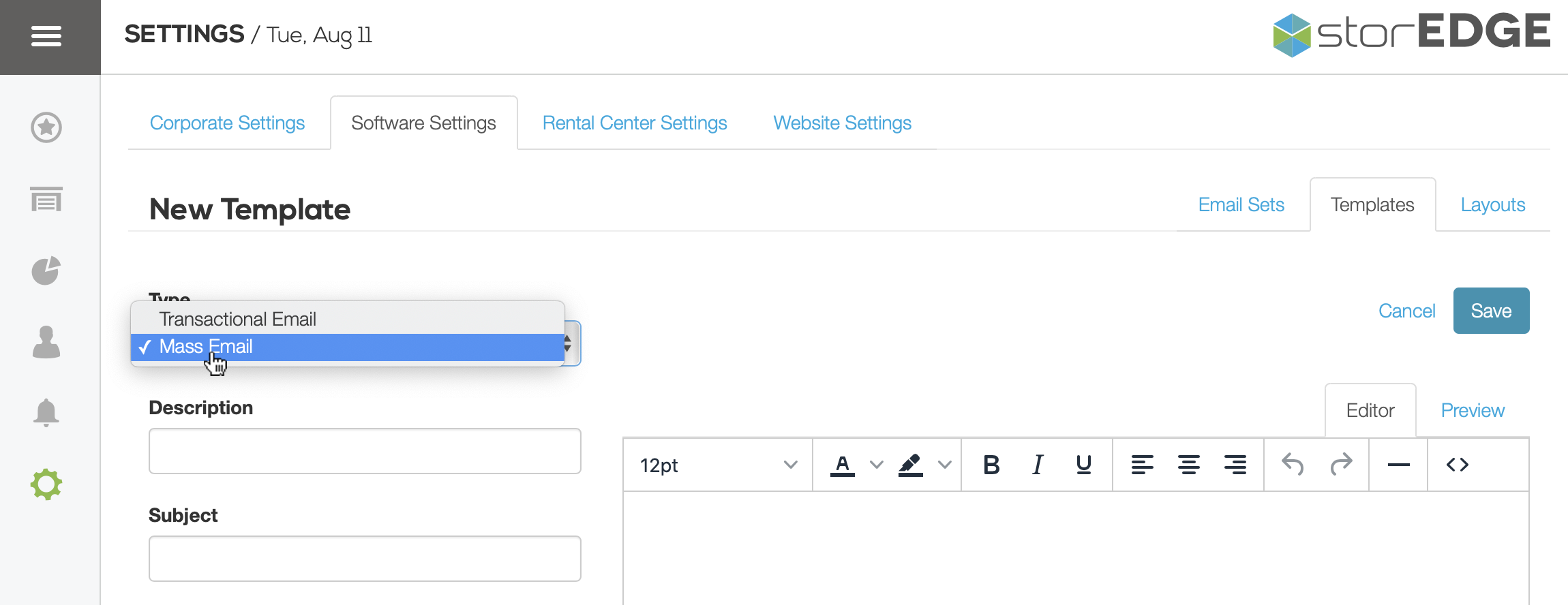 Mass Email – storEDGE