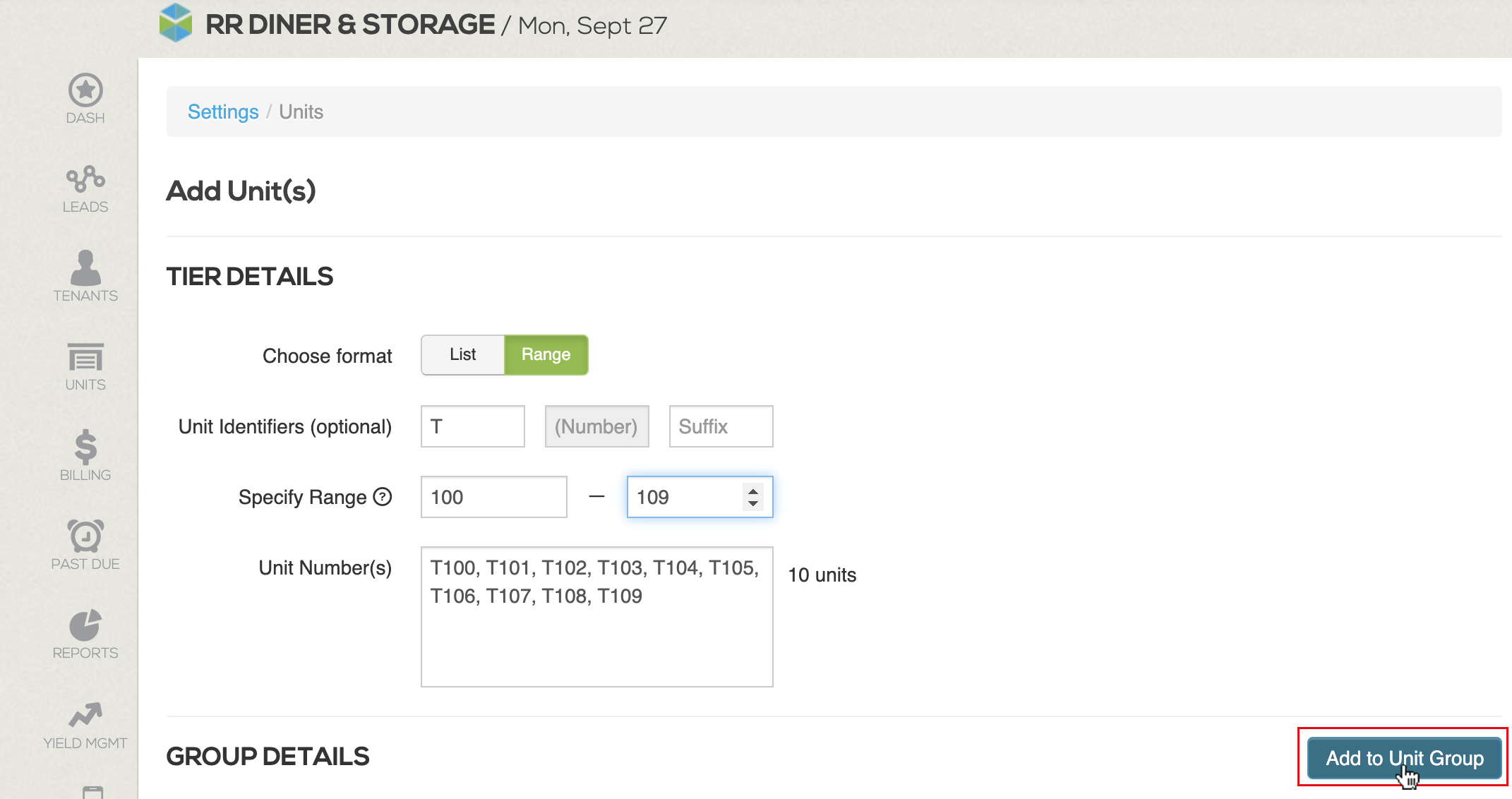 Unit Settings – Storable EDGE Help Center
